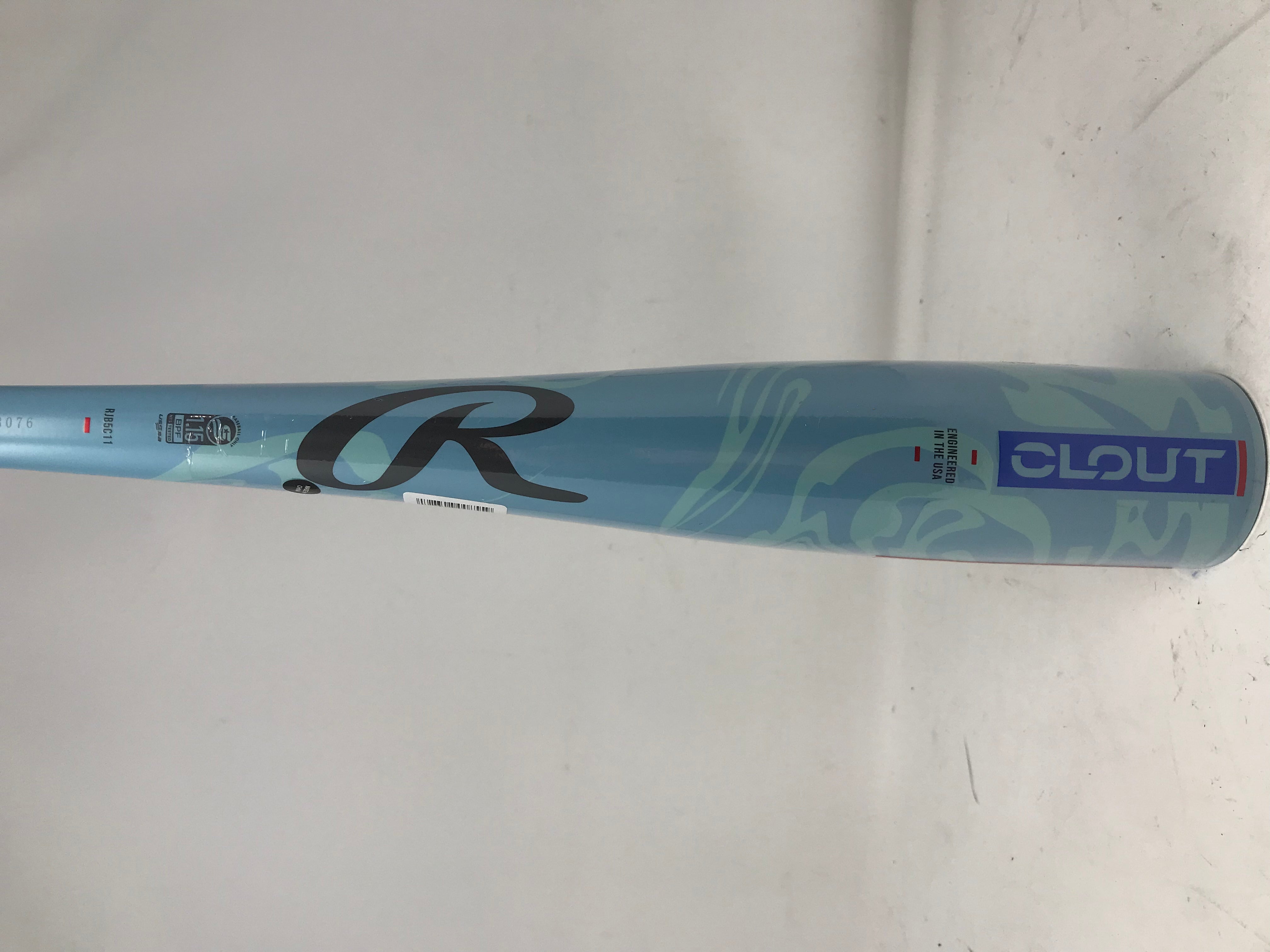 New Rawlings 2025 Clout AI -11 USSSA Junior Big Barrel Baseball Bat Bl ...