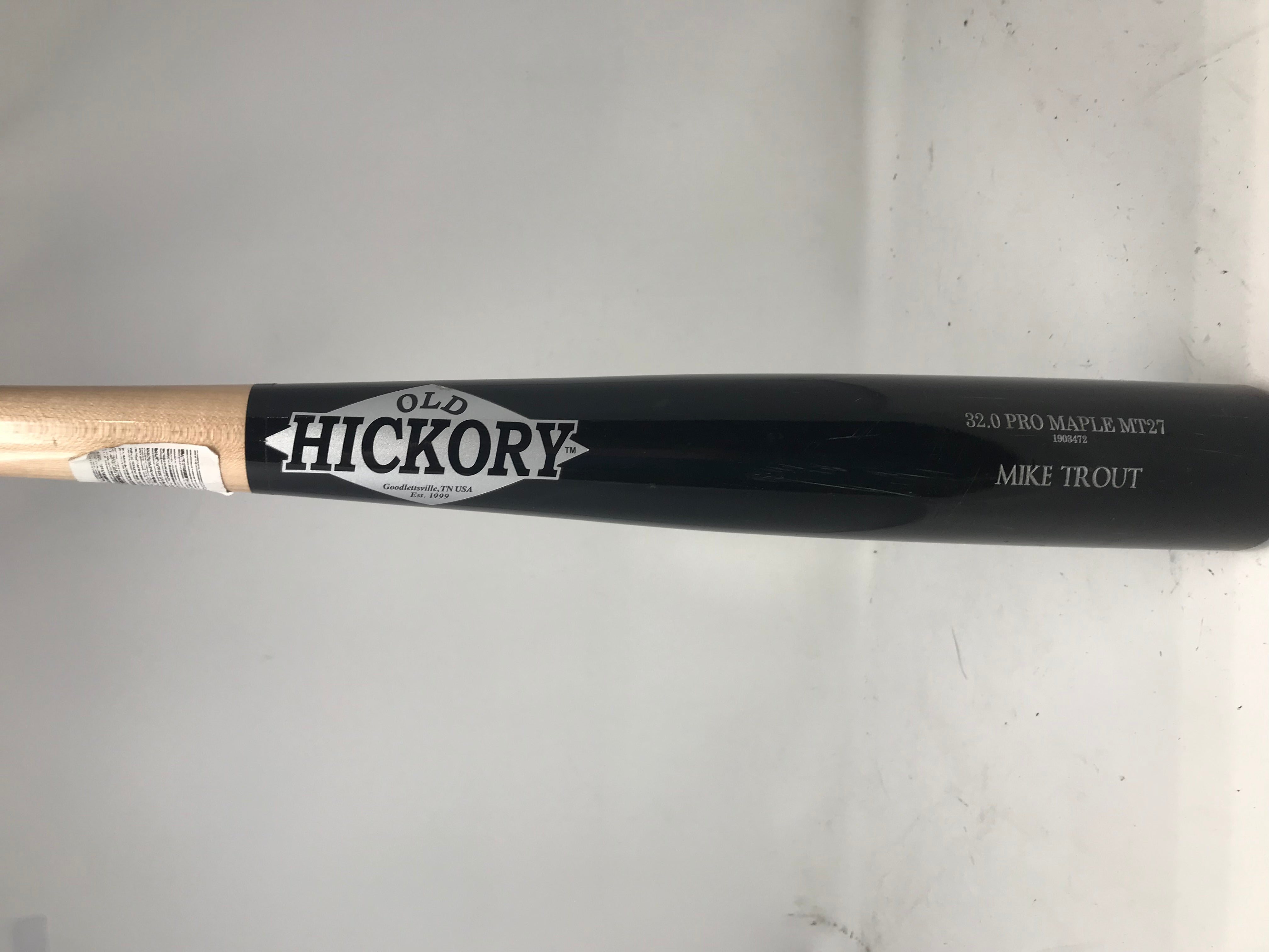 Used Old Hickory MT27 Maple Wood Baseball Bat Black/Natural 32 Inch ...