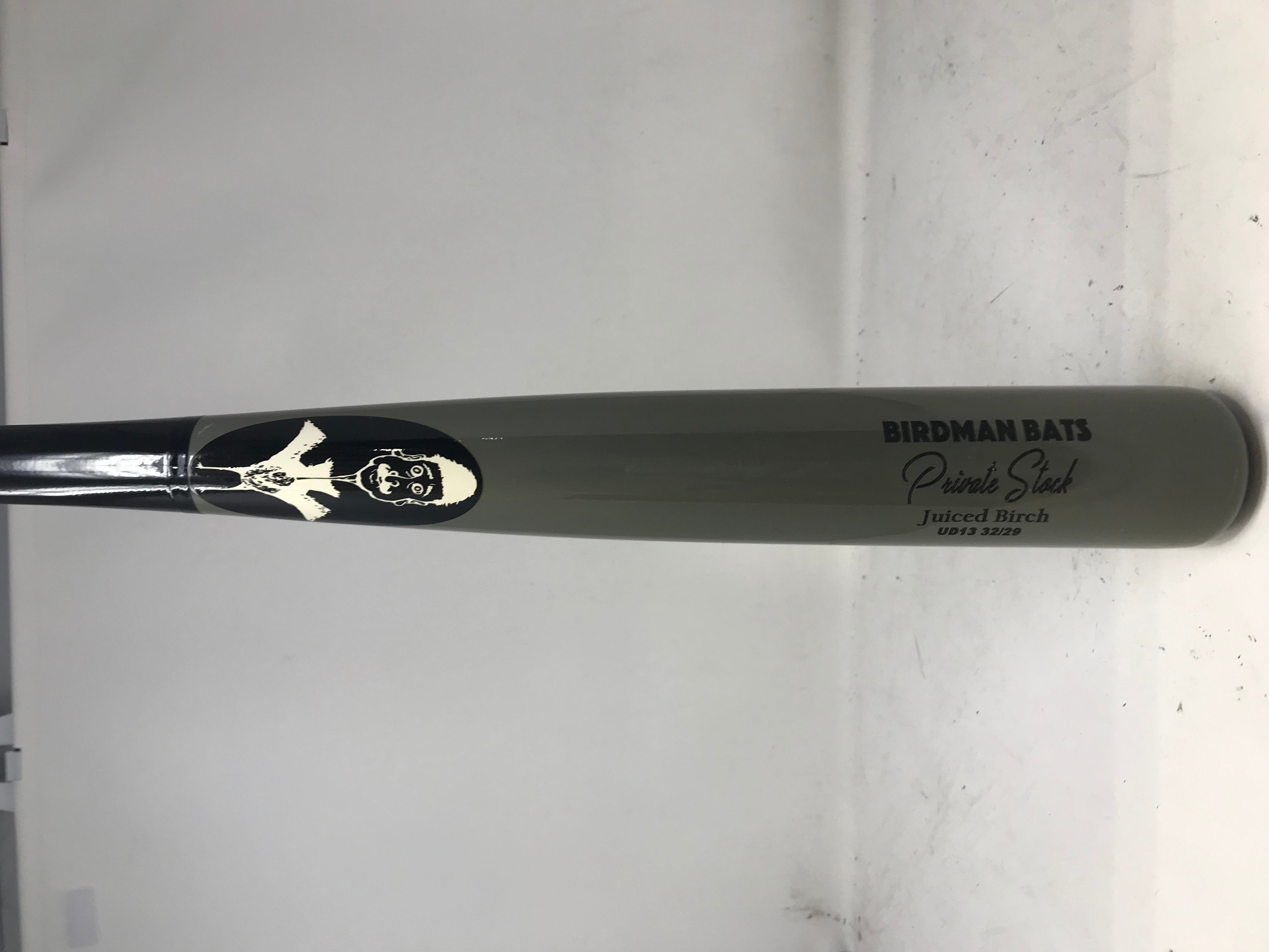 New Birdman Custom UD13 Maple Wood Baseball Bat Cupped End Black/Green ...
