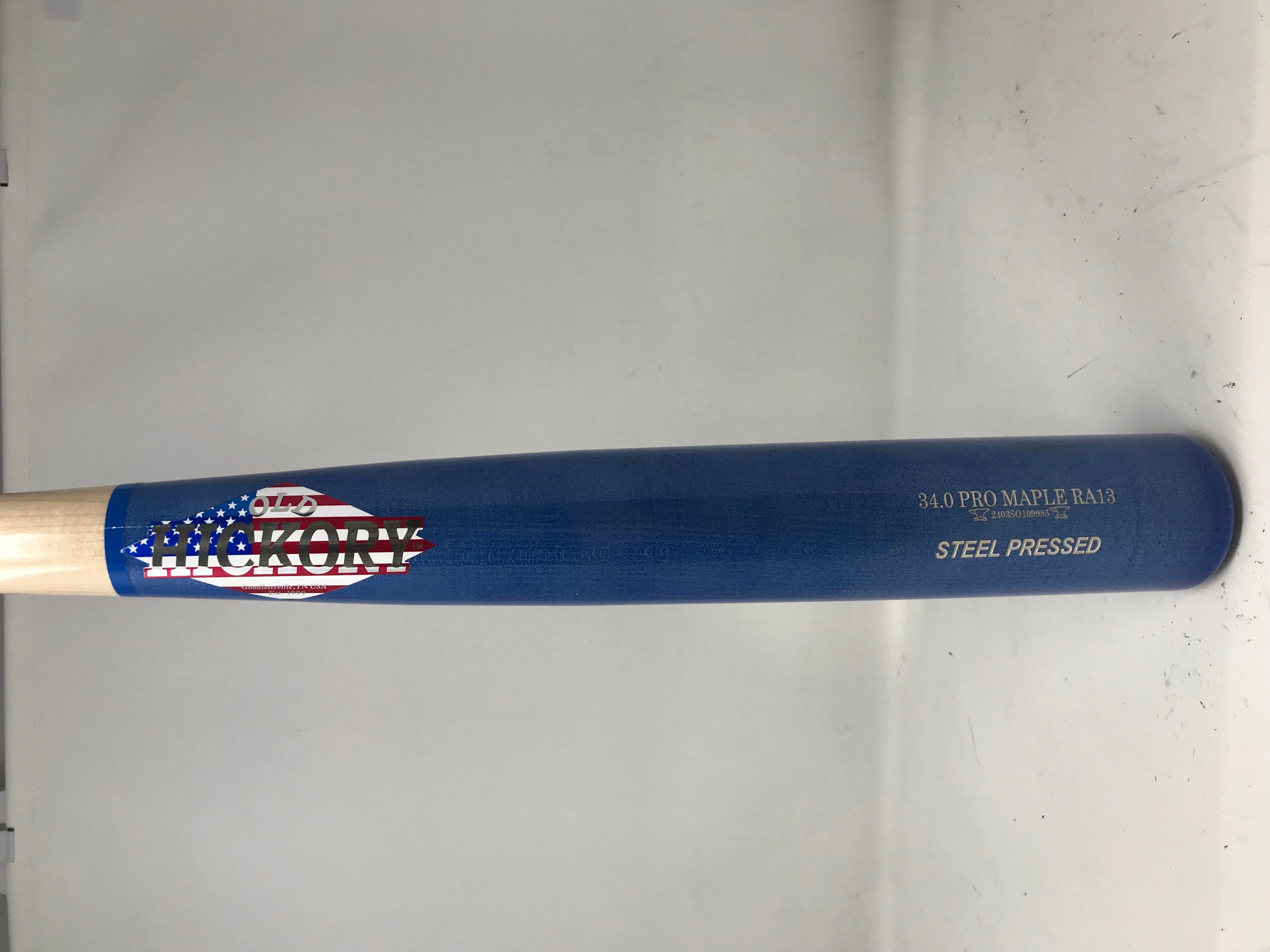 New Old Hickory Pro Maple RA13 Steel Pressed Wood Baseball Bat Nat/Ryl ...