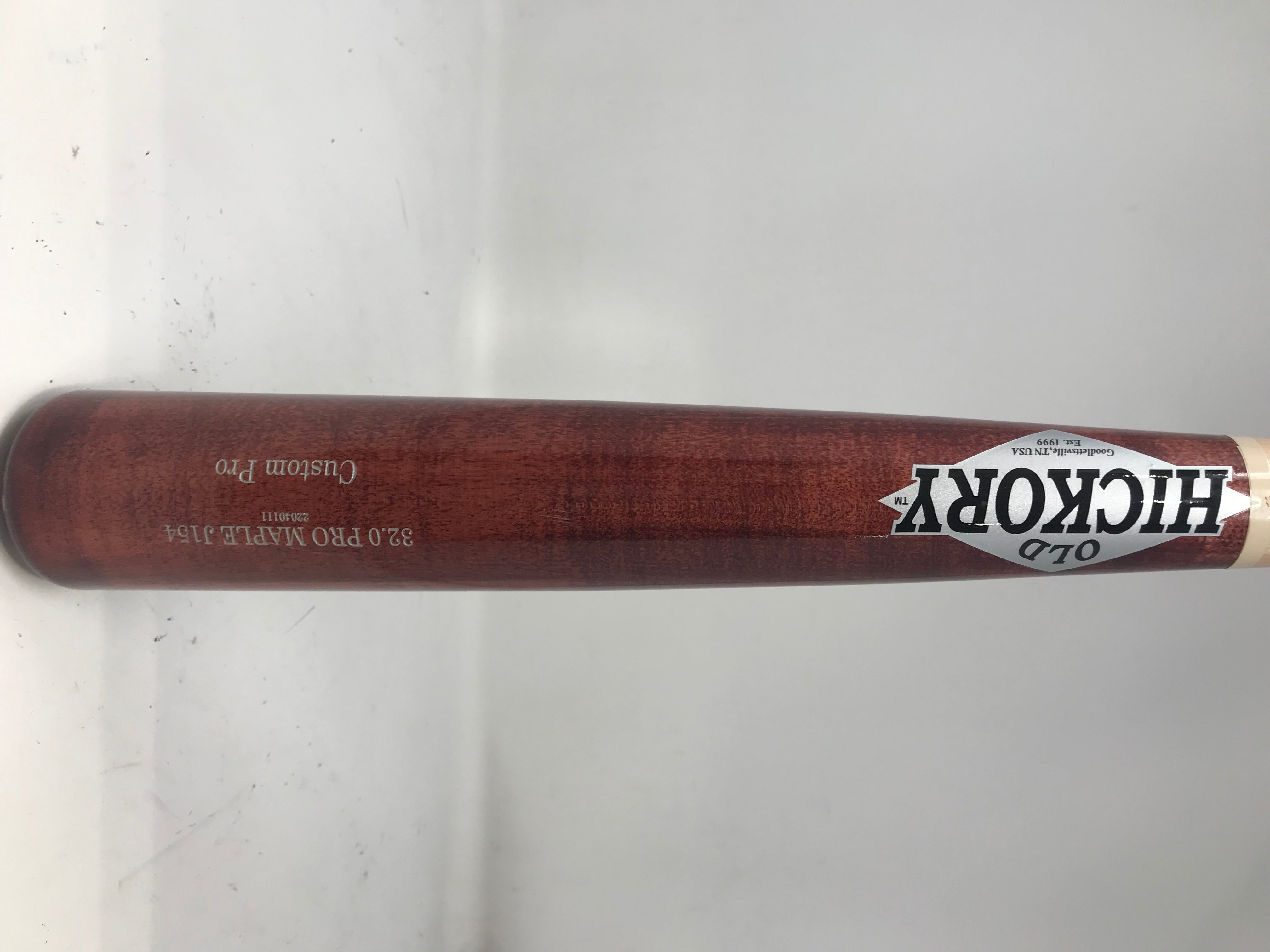 New Old Hickory Wood Pro Maple Custom Pro J154 Baseball Bat Maple Nat ...