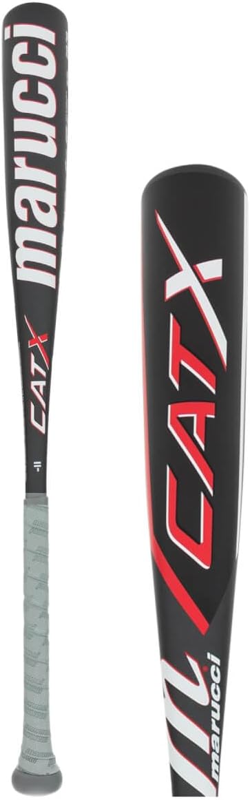 New MARUCCI CATX USA Aluminum Baseball BAT, 2 5/8" Aluminum Black/Red ...