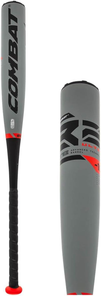 New COMBAT B2 Ultra -10 USSSA Baseball Bat ATB Composite Gray/Black