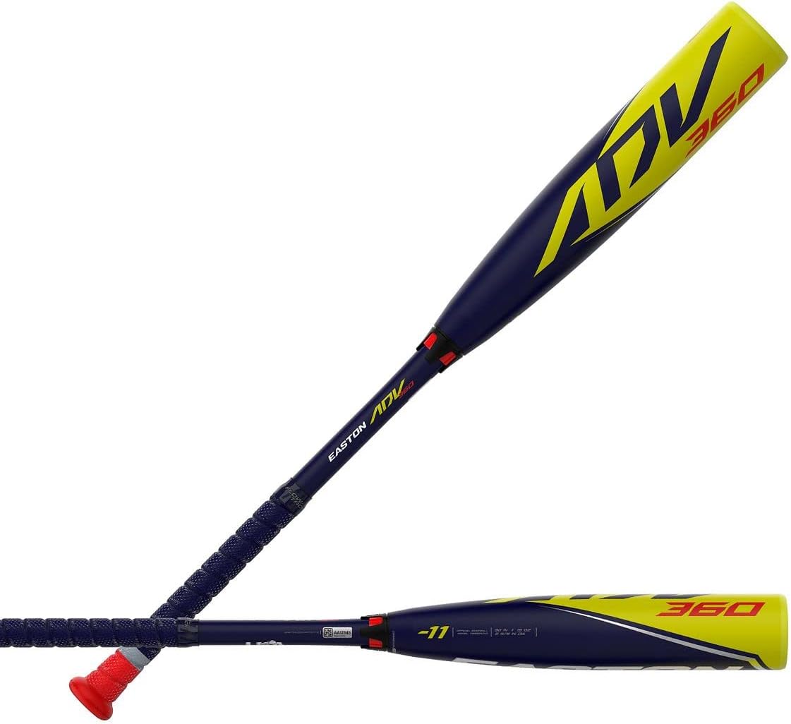 New 2022 Easton ADV 360 -11 USA Baseball Bat Black/Yellow/Red 27/16 ...
