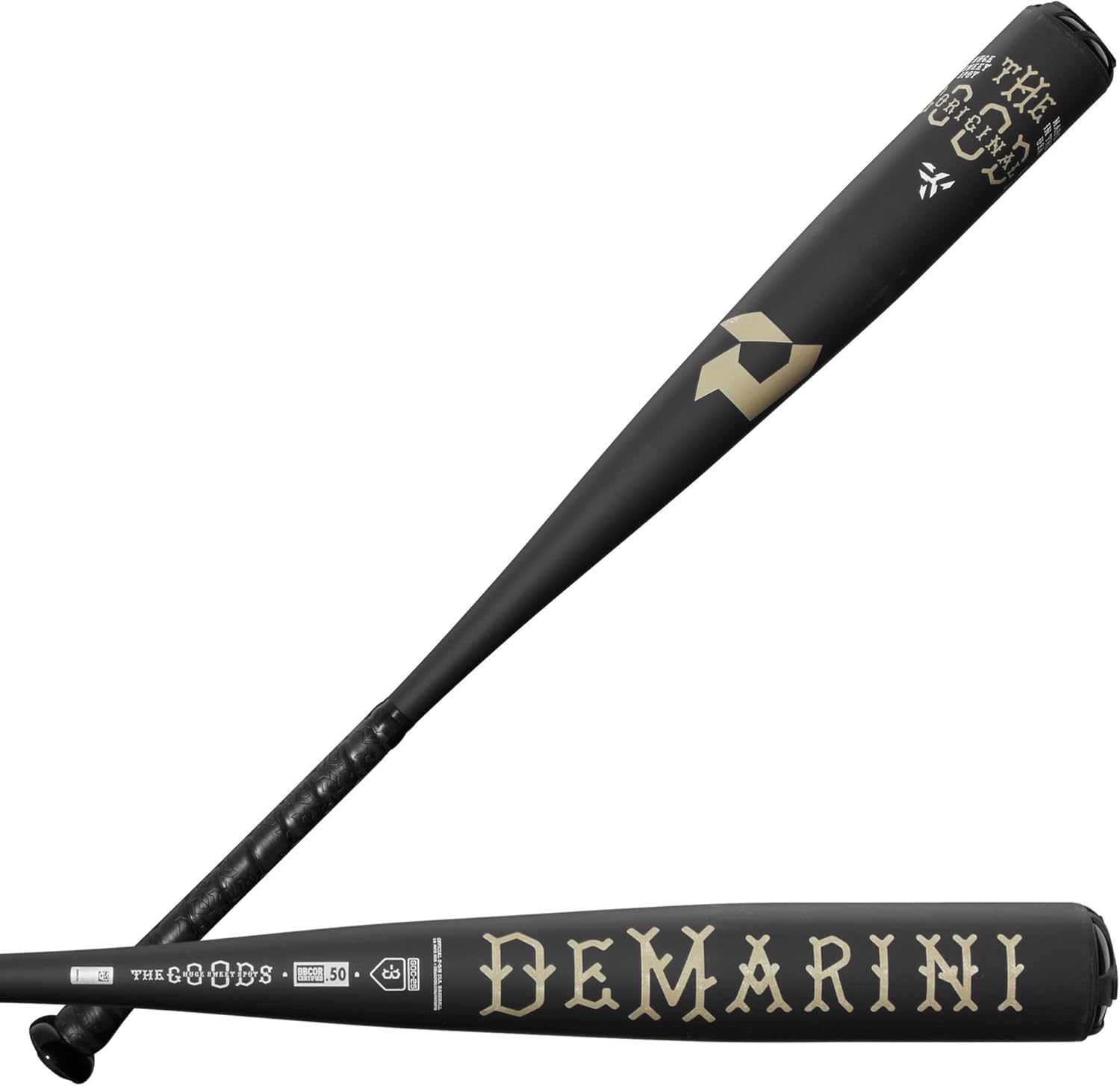 New DeMarini 2025 The Goods™ One Piece (-3) BBCOR Baseball Bat Black/G ...