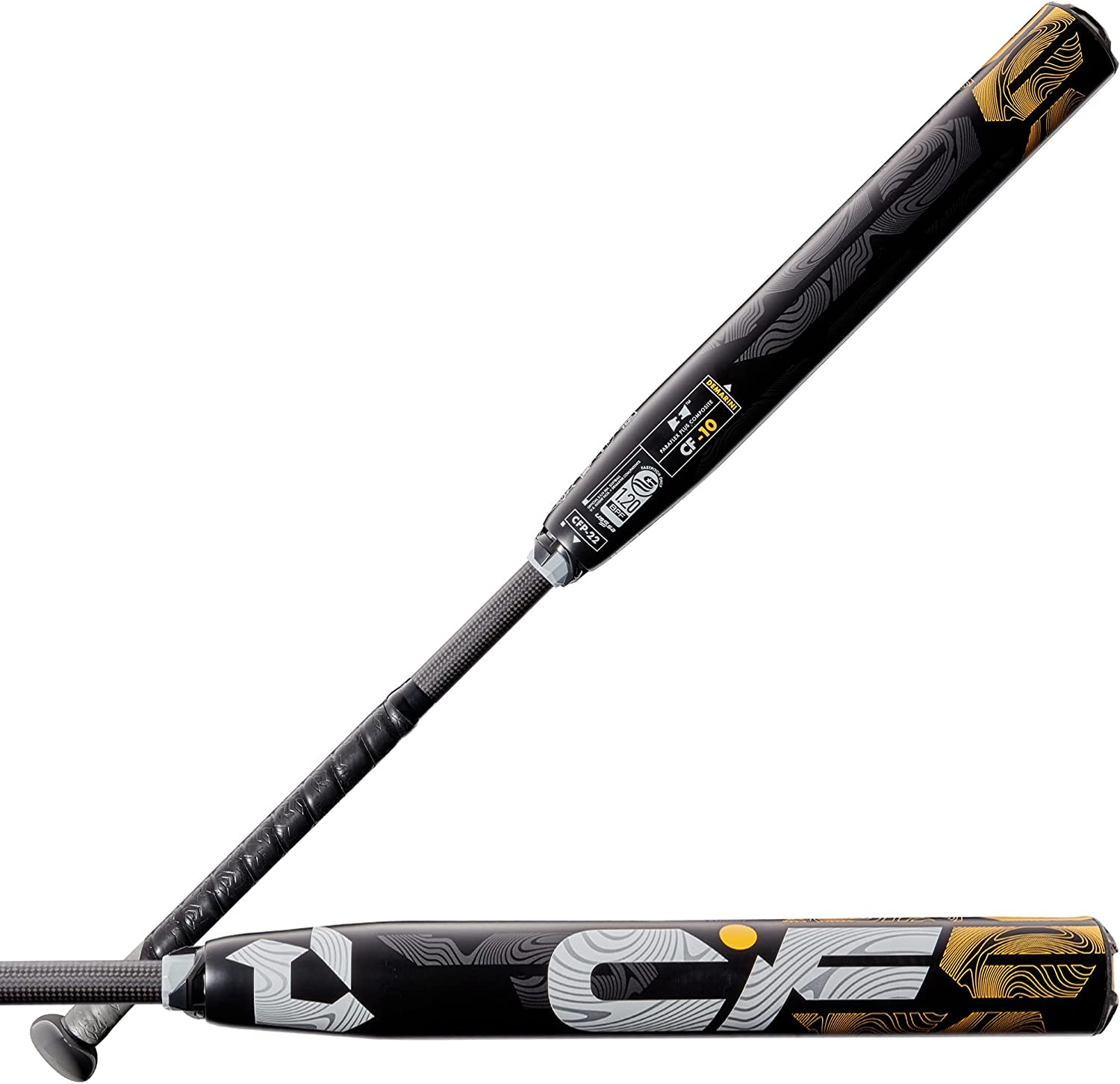 New DeMarini 2022 CF Fastpitch Softball Bat Series (-10) Black/Gold ...