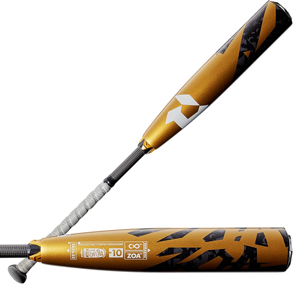 New DeMarini 2022 Zoa USSSA Youth Baseball Bat -10 Gold/Black 2 3/4 In ...