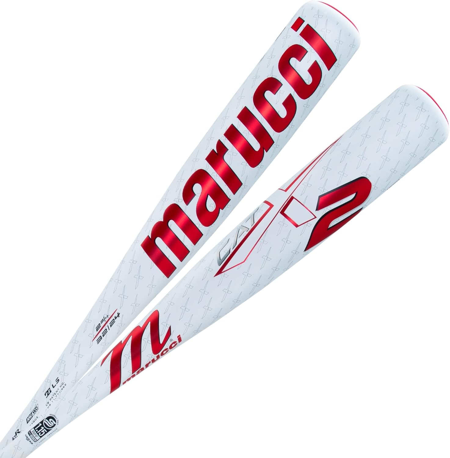 New Marucci CATX2 Senior League -8 Baseball Bat USSSA 2 3/4" Red/White ...