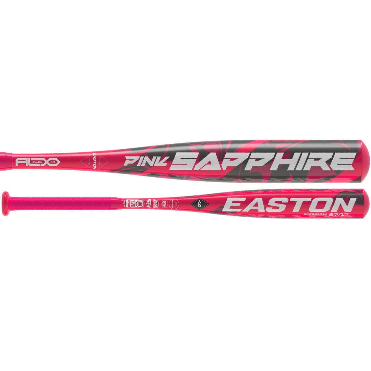 New 2025 Easton Pink Sapphire -10 Fastpitch Bat 1 Pc. Alloy Pink ...
