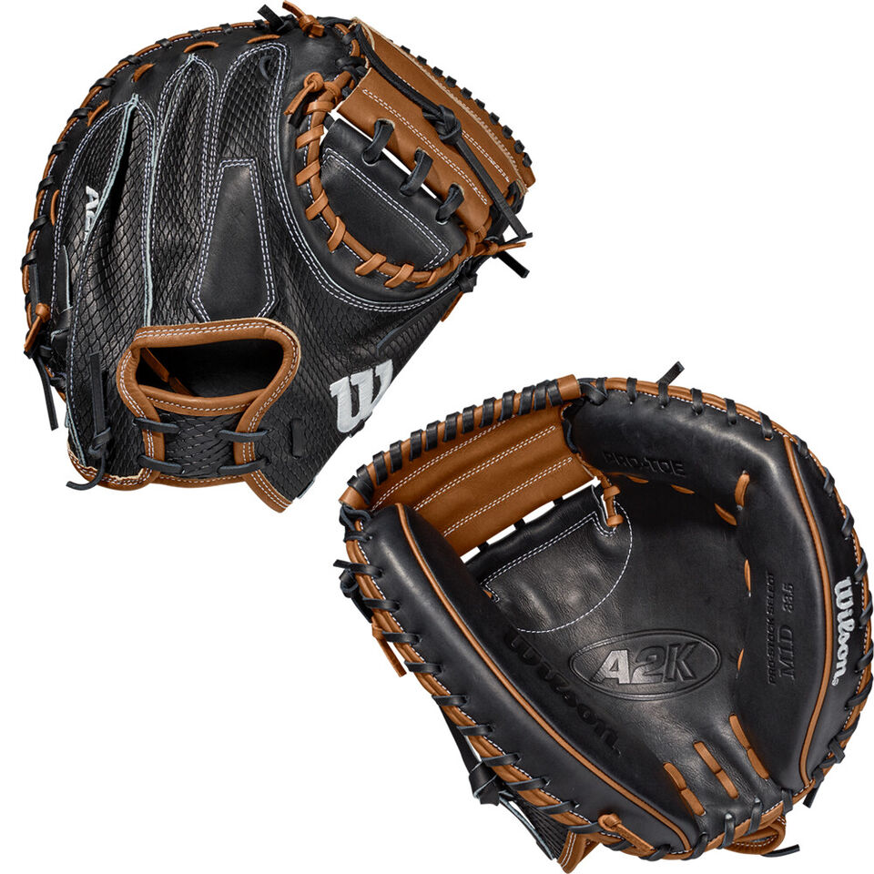 New WILSON A2K M1D 33.5″ Brown/Black RHT Baseball Catcher's Mitt ...