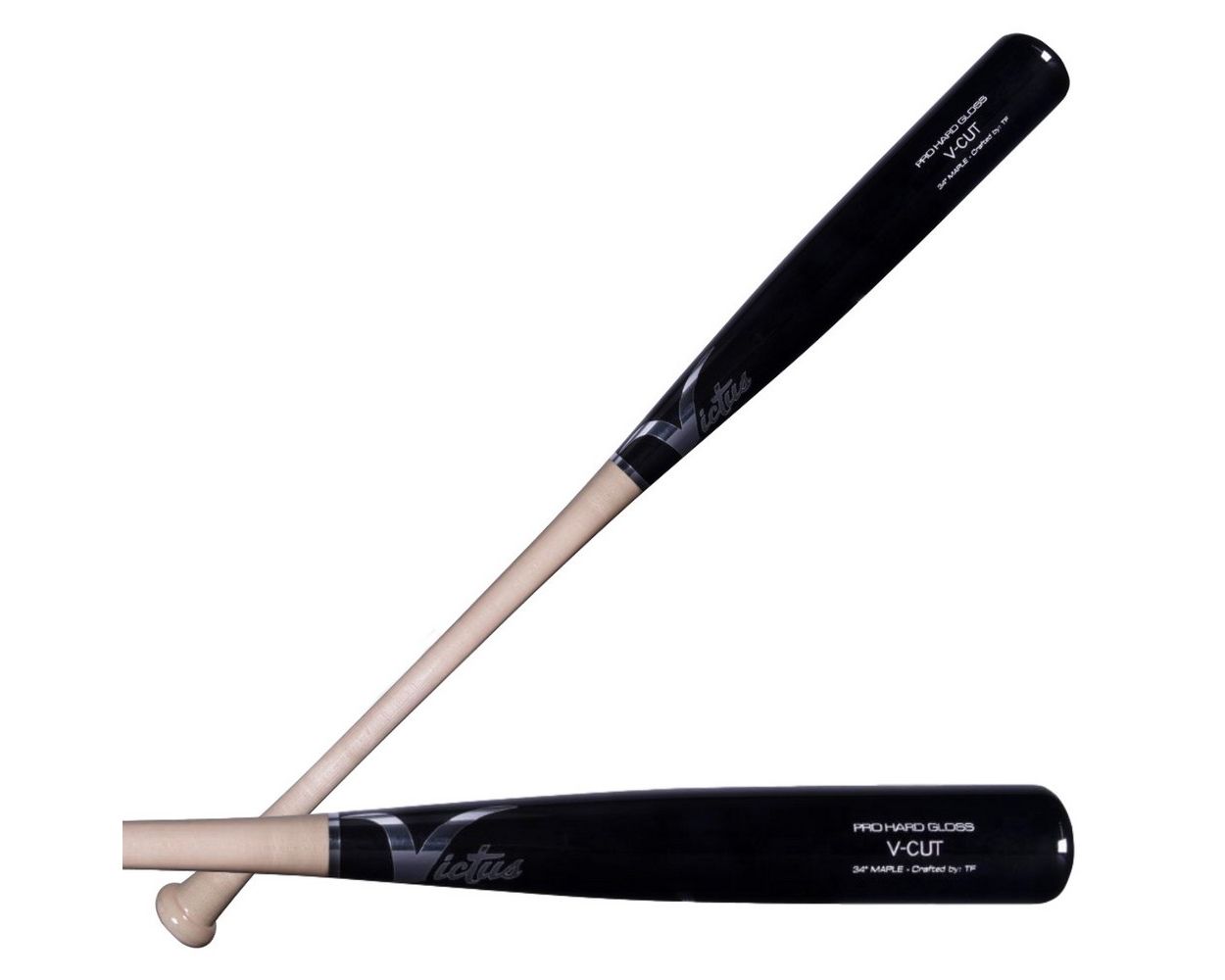 New Victus V Cut Maple Baseball Bat 32 Inch Natural handle Black Barre ...