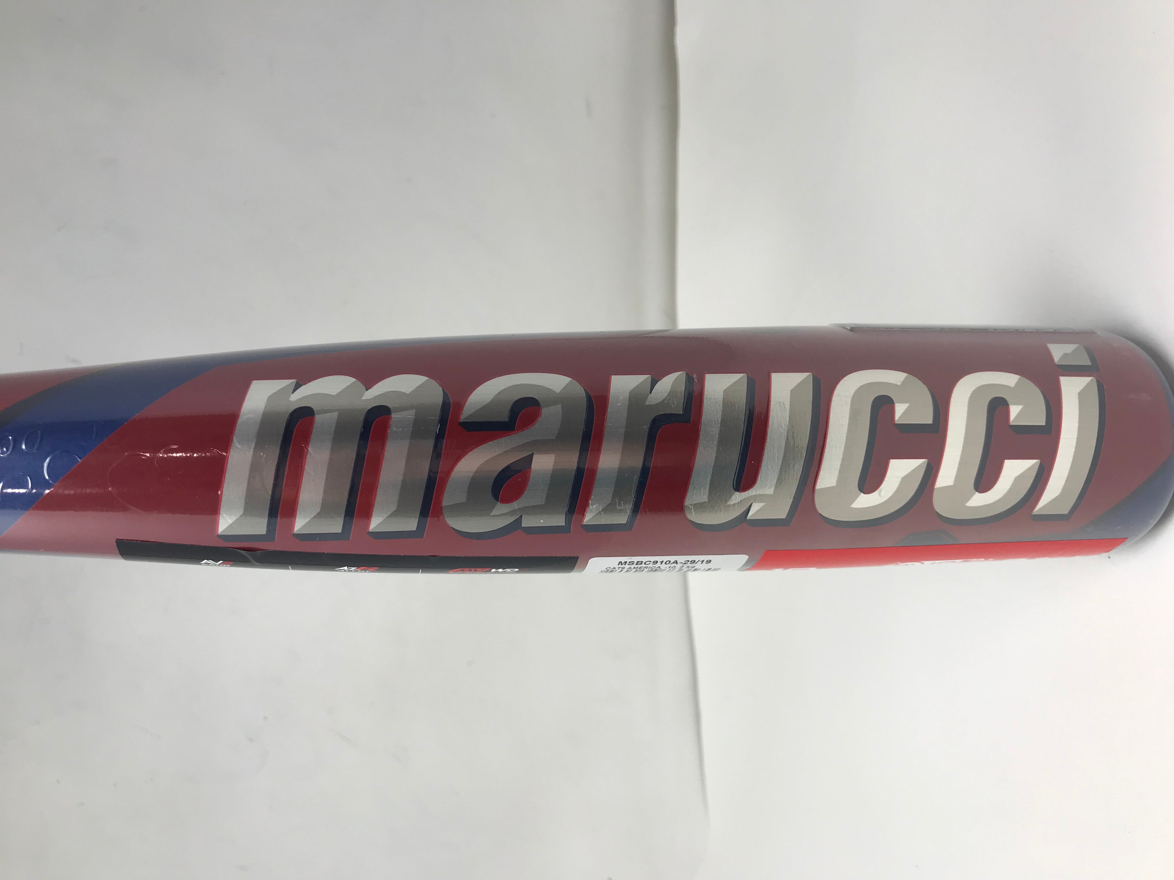 New Marucci CAT9 USSSA Senior League Baseball Bat, 2 3/4" 27/17 Blue/R ...