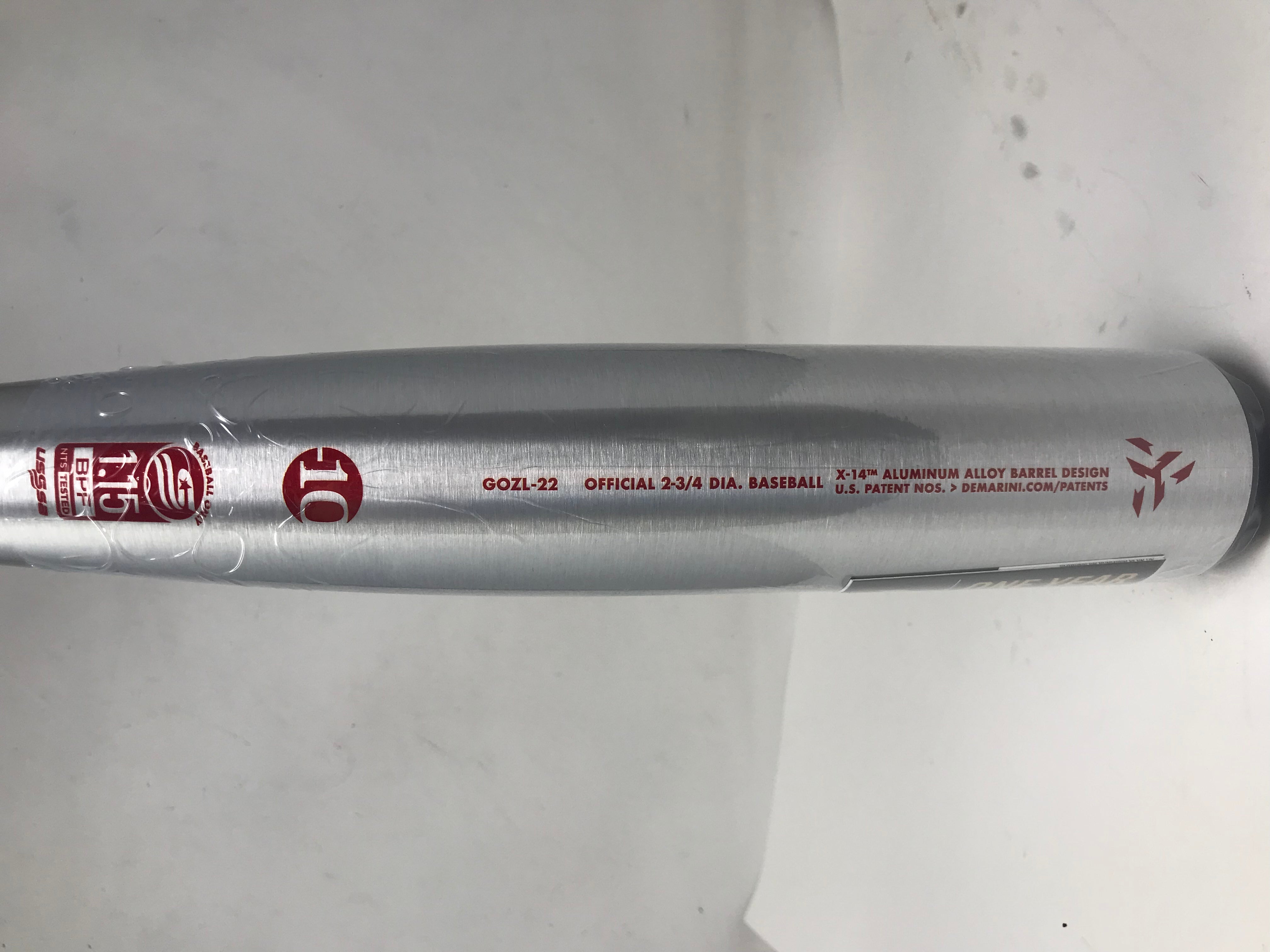 New DeMarini 2022 The Goods One Piece 31/21 USSSA Youth Baseball Bat S ...