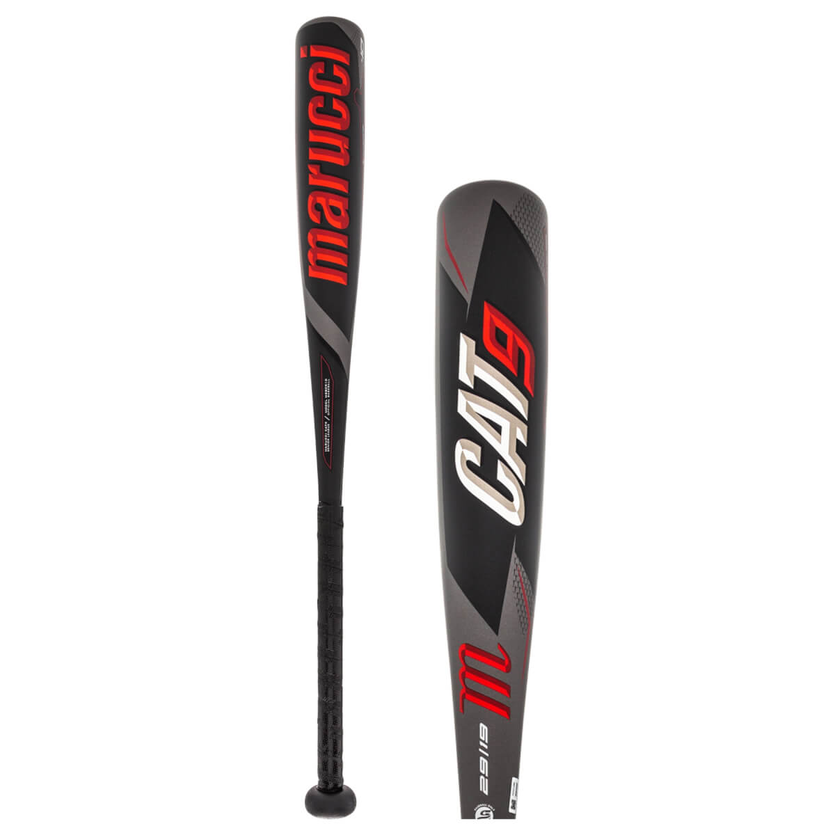 New Marucci CAT9 -10 USSSA Baseball Bat 2 3/4" Barrel Black/Red ...