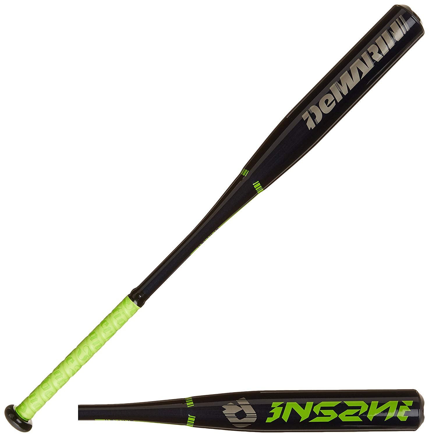 New DeMarini Insane INL15 Little League Baseball Bat Gray/Green 2 1/4 ...